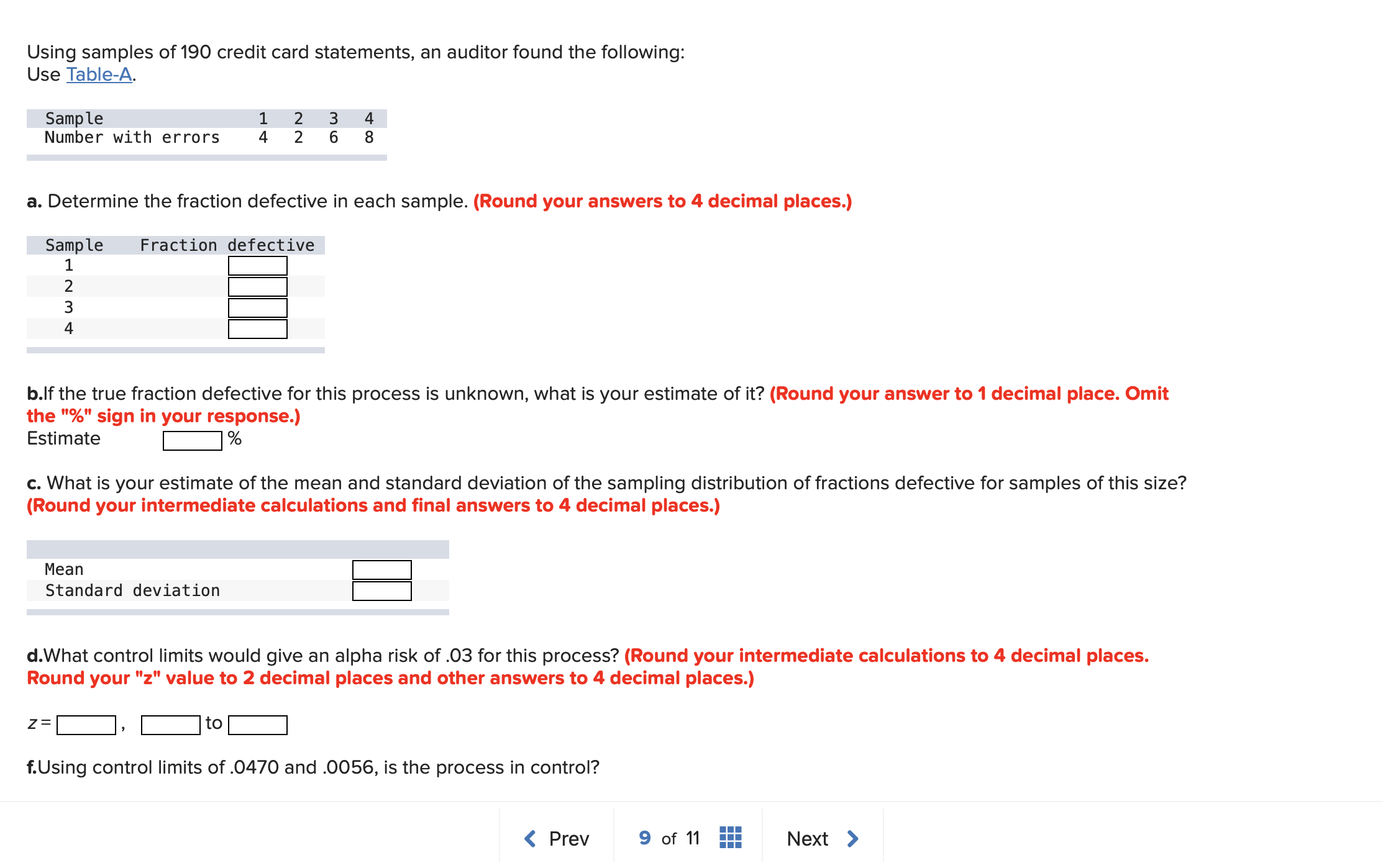 Solved Using samples of 190 credit card statements, an | Chegg.com