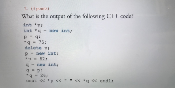 Solved 1. (18 points) Given the following declaration: int | Chegg.com Solved 1. (18 points) Given the following declaration: int | Chegg.com