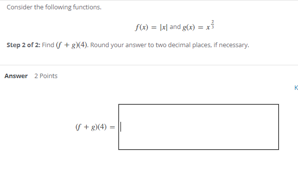 Solved Consider the following functions. f(x)=∣x∣ and | Chegg.com