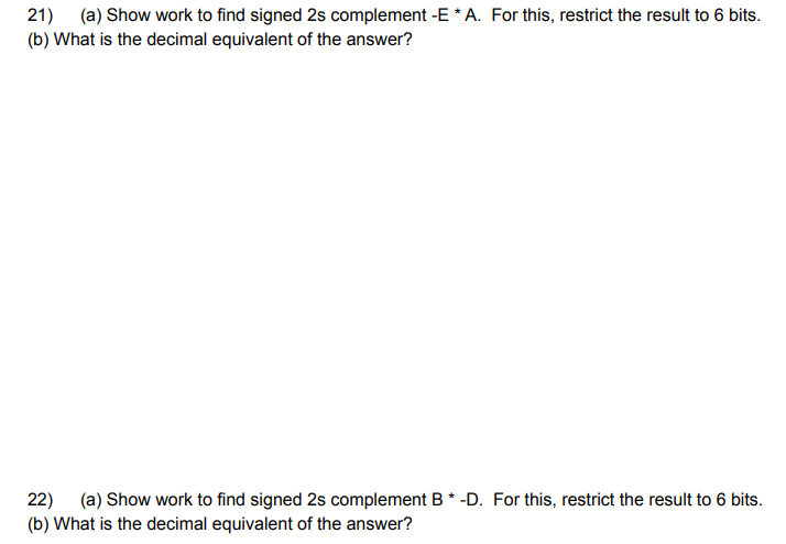 Solved A = 000111, B = 111100, C = 011010, D = 110101, E = | Chegg.com