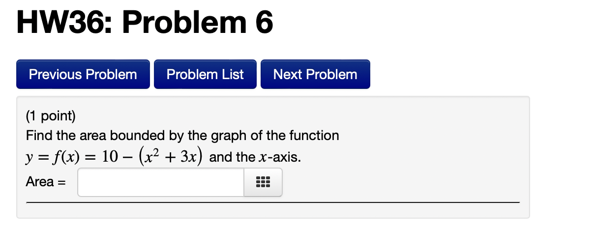 Solved HW36: Problem 6 Previous Problem Problem List Next | Chegg.com