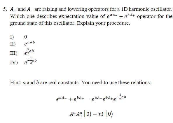 Solved 𝐴+ and 𝐴− are raising and lowering operators for a | Chegg.com