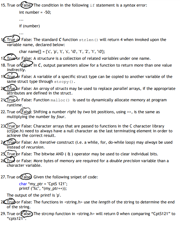Solved 15. True or False The condition in the following if | Chegg.com