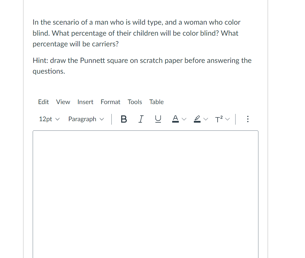 Solved In the scenario of a man who is wild type, and a | Chegg.com