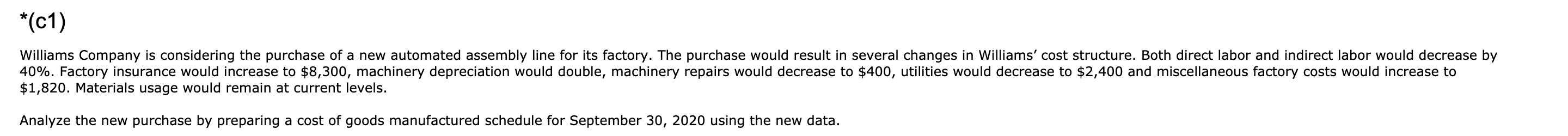 Solved *Challenge Exercise 1-2 a-b, c1 (Part Level | Chegg.com