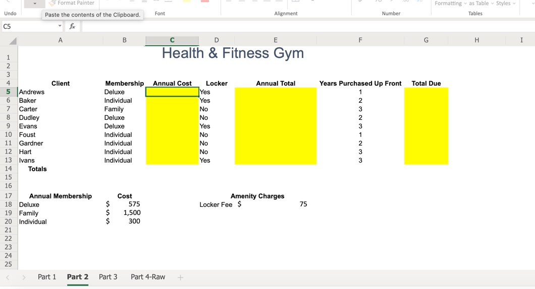 Solved Fill in the highlighted areas. The Total Due column | Chegg.com