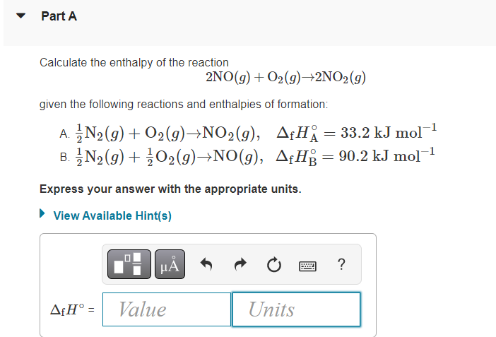 Solved 2NO(g)+O2(g)→2NO2(g) given the following reactions | Chegg.com
