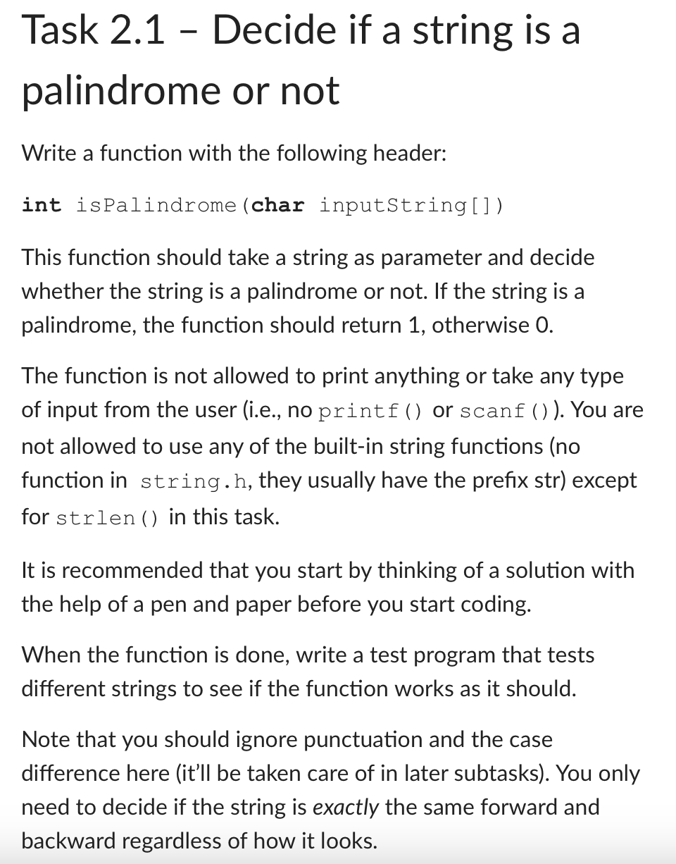 Solved Write a function with the following header: int | Chegg.com