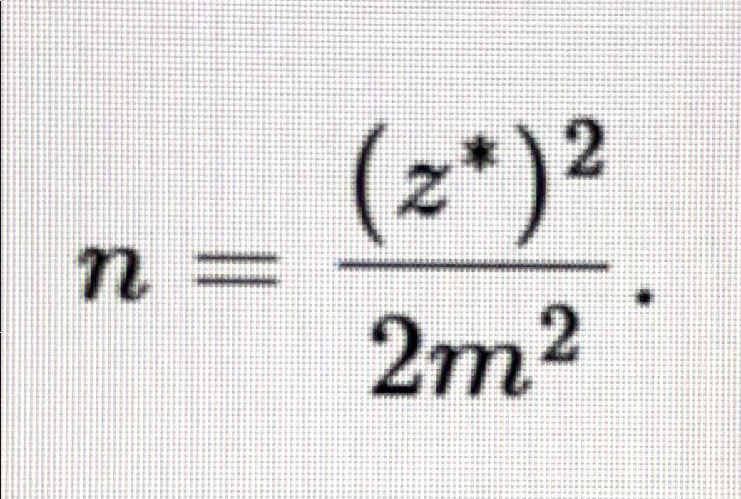 Solved The sample size needed to estimate the difference | Chegg.com
