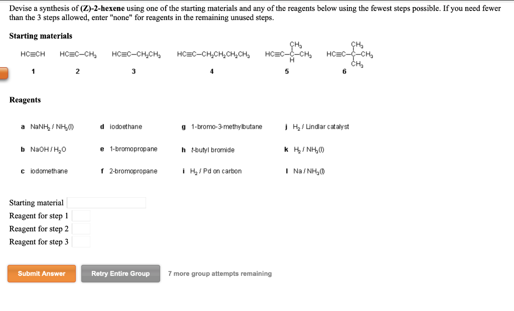Solved Devise a synthesis of (Z)-4,4-dimethyl-2-pentene | Chegg.com