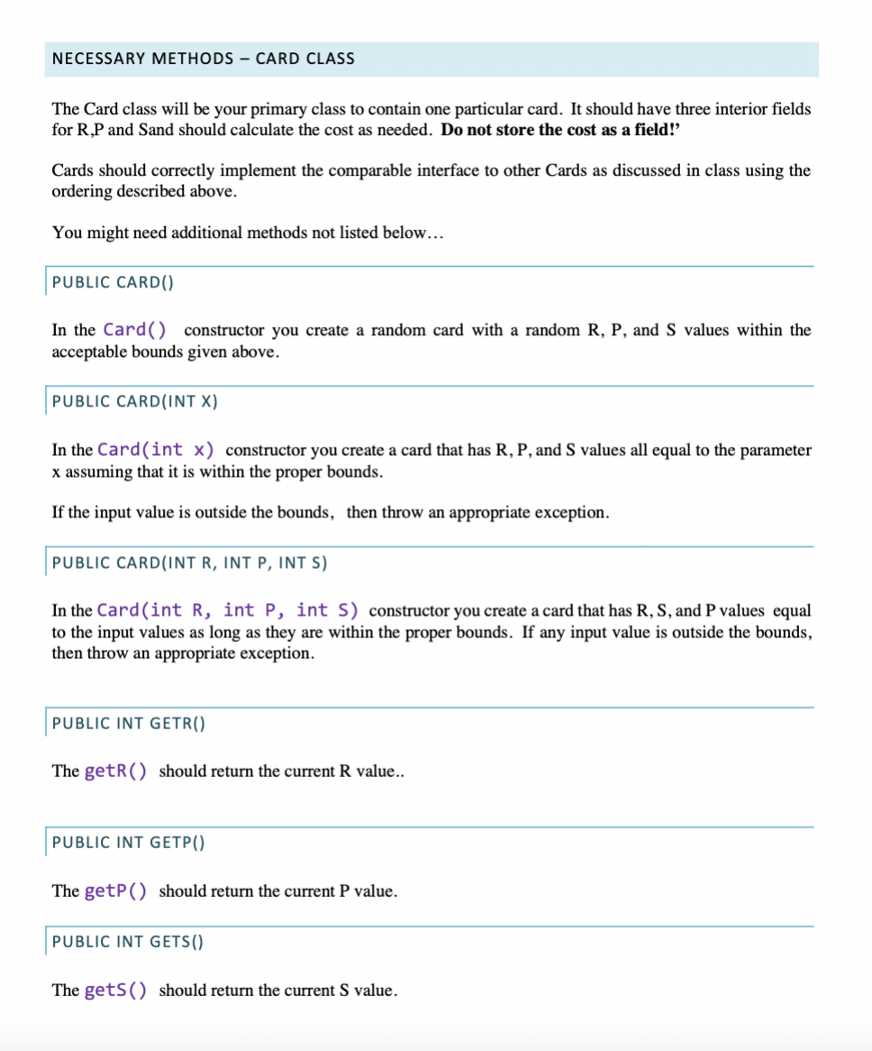 Solved CS145 - PROGRAMMING ASSIGNMENT CARD ARRAY LIST | Chegg.com