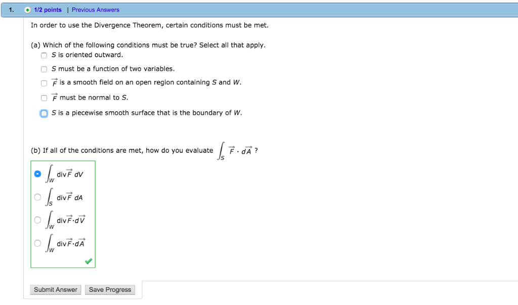 Solved 1/2 points | Previous Answers In order to use the | Chegg.com