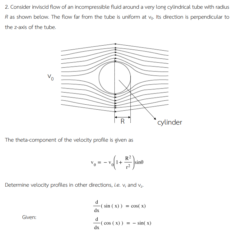 Solved 2. Consider inviscid flow of an incompressible fluid | Chegg.com