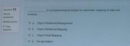 Solved 15 programming technique for mutatic mapping of data | Chegg.com