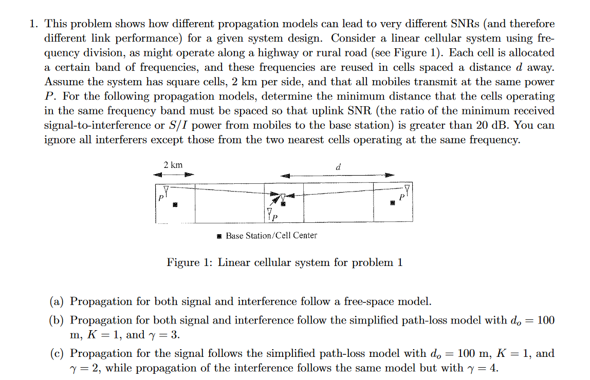 1. This problem shows how different propagation | Chegg.com