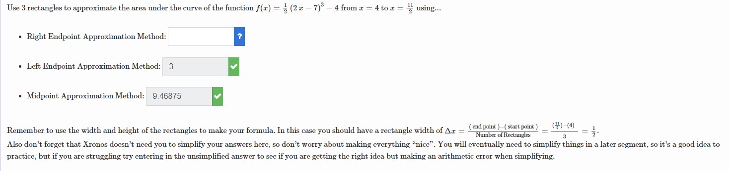 Solved Use 3 ﻿rectangles to approximate the area under the | Chegg.com