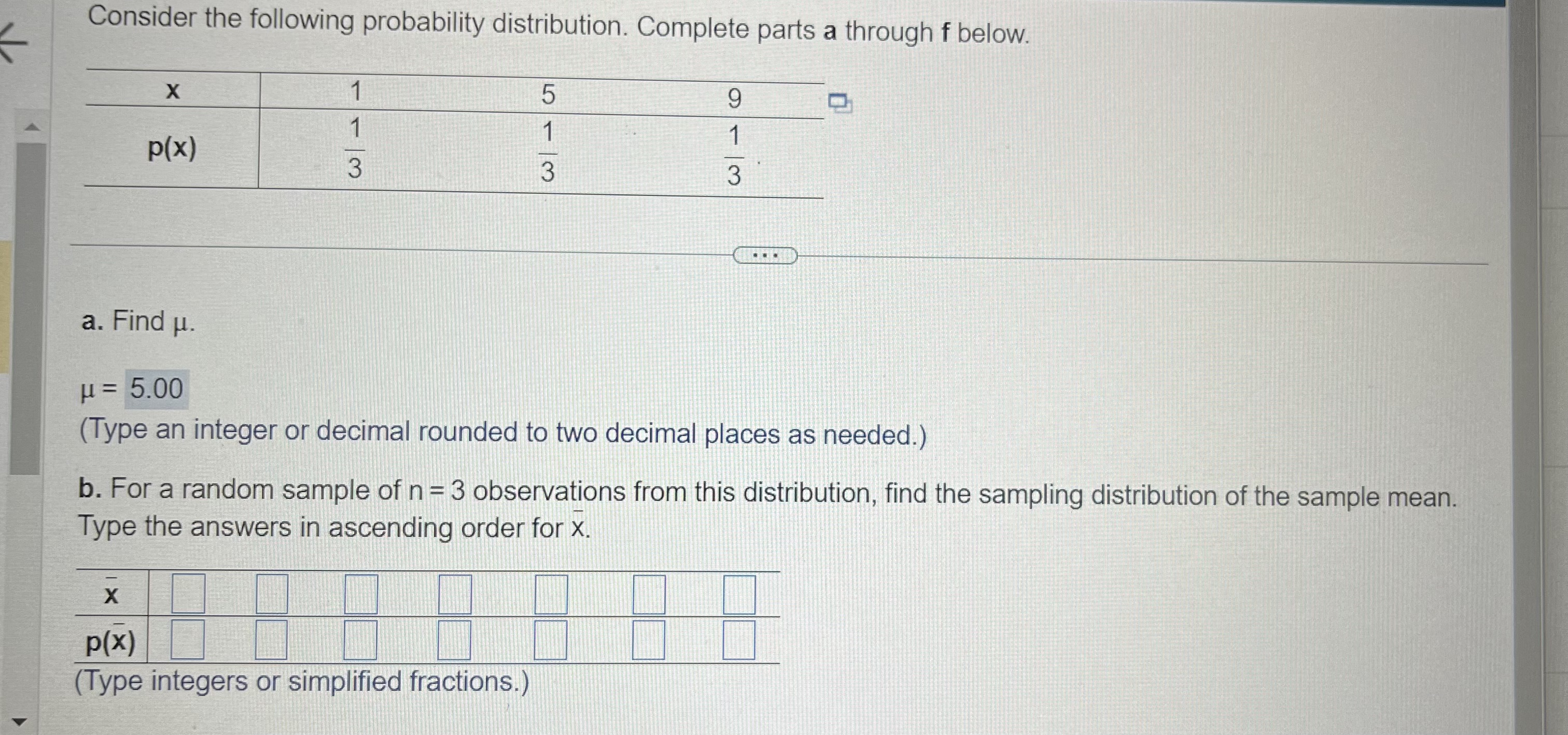 g money on Consider the following probability | Chegg.com