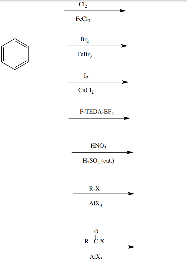 Solved Please help me fill in the products of these EAS | Chegg.com