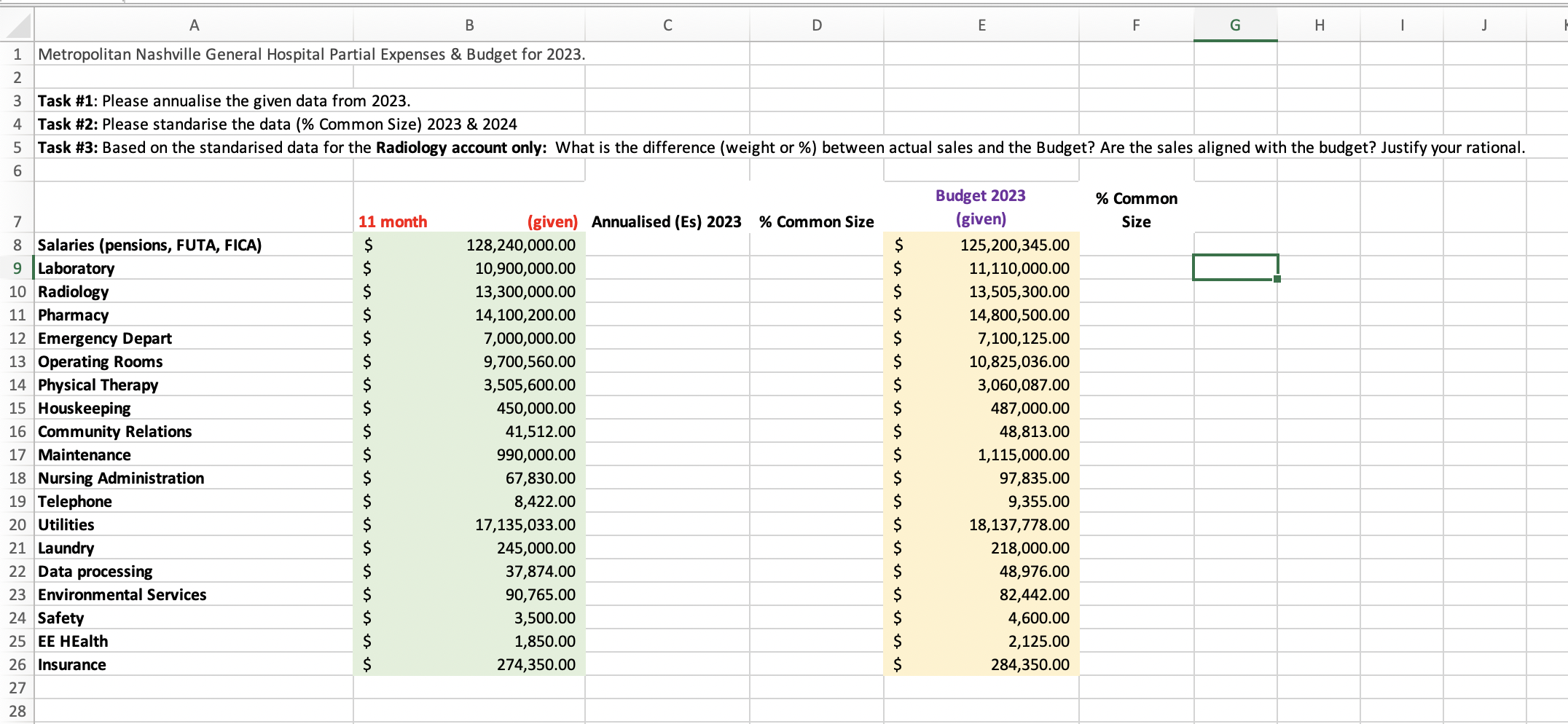Solved please show the work and how to insert it in excel | Chegg.com