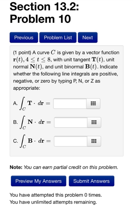 Solved A curve C is given by a vector function r(t), 4 | Chegg.com