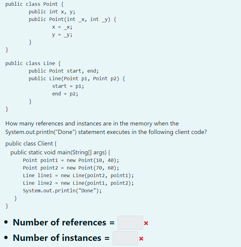 Solved public class Point { public int x, y; public | Chegg.com