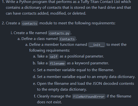 1. Write a Python program that performs as a Tuffy | Chegg.com