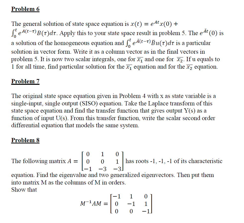 Solved Given the matrix A=[0−31−4], find its eigenvalues, | Chegg.com