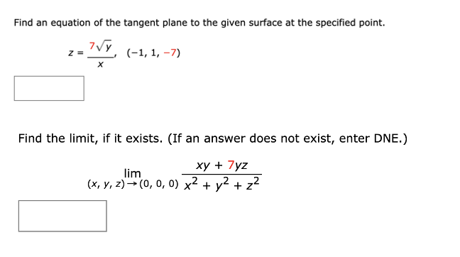 Solved Find an equation of the tangent plane to the given | Chegg.com