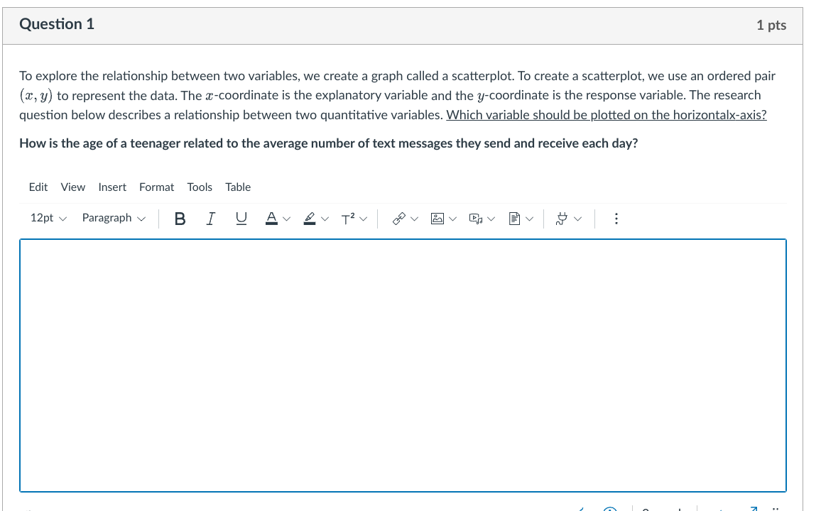 Solved To explore the relationship between two variables, we | Chegg.com