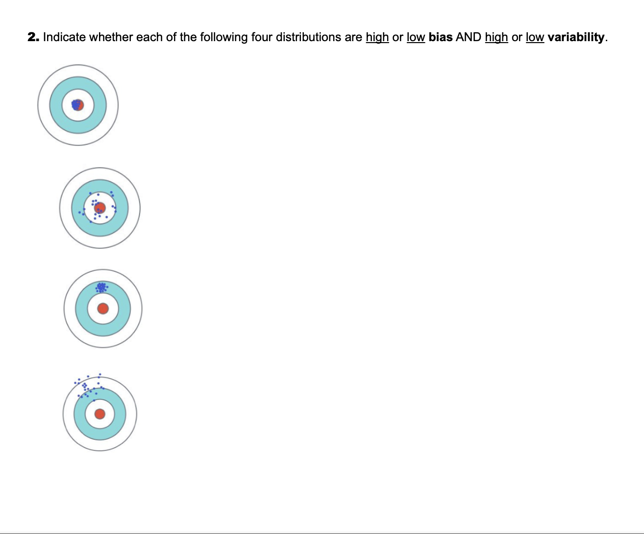 Solved Indicate whether each of the following four | Chegg.com