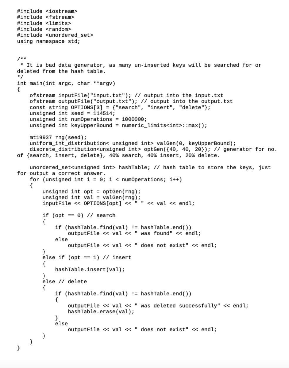 Solved 1 Overview You are required to maintain a hash table | Chegg.com