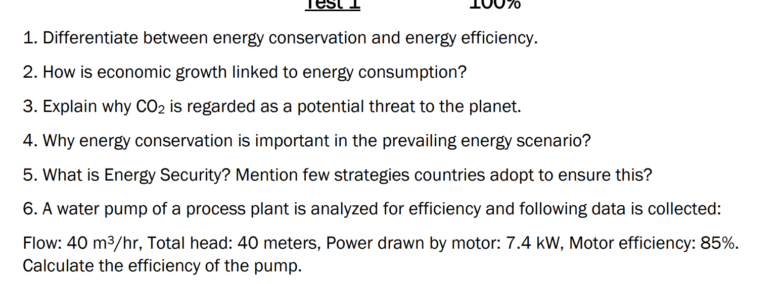 Solved 1. Differentiate between energy conservation and | Chegg.com