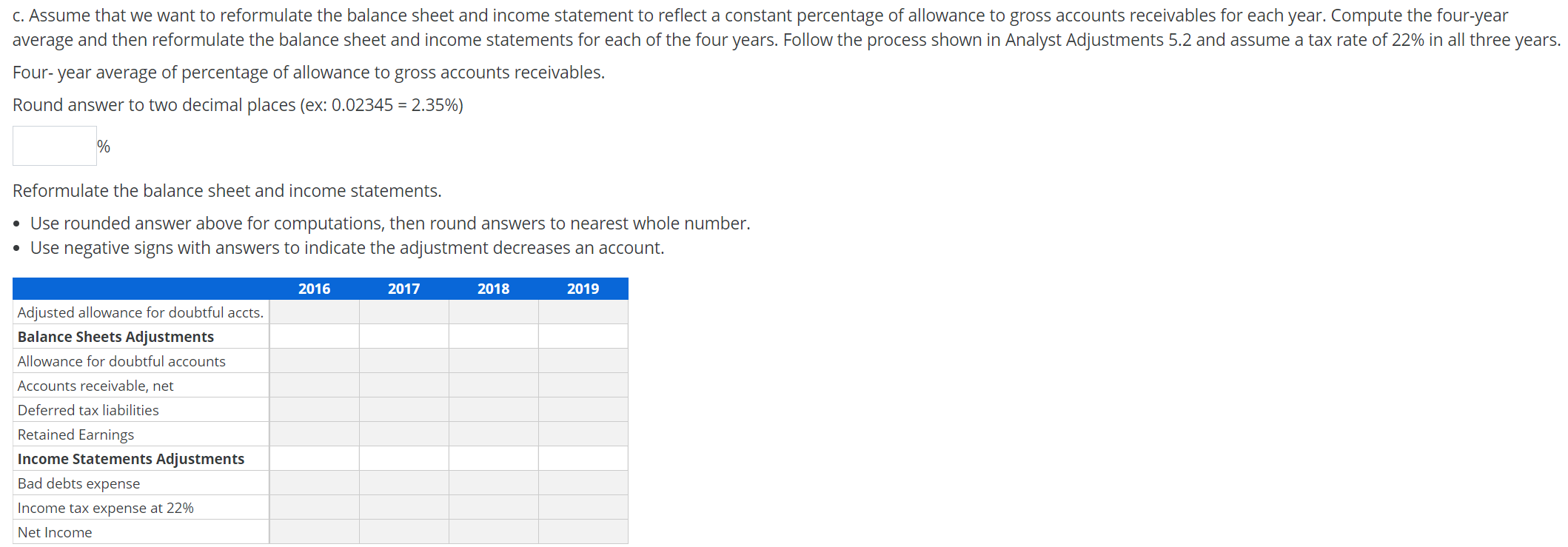 Solved Adjusting Allowance for Doubtful Accounts and Bad | Chegg.com