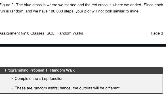 Solved Problem 1: Random walk A random walk is a stochastic | Chegg.com