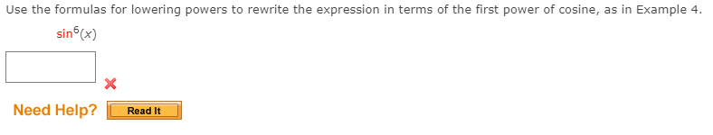 Solved Use the formulas for lowering powers to rewrite the | Chegg.com