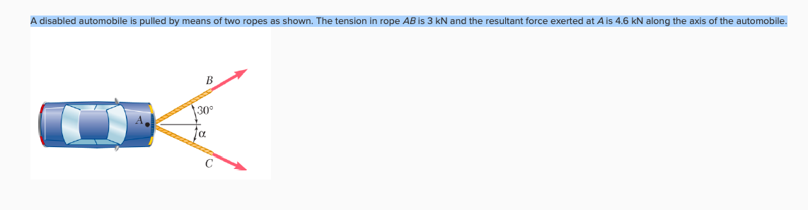 Solved a) Using trigonometry, determine the tension in rope | Chegg.com