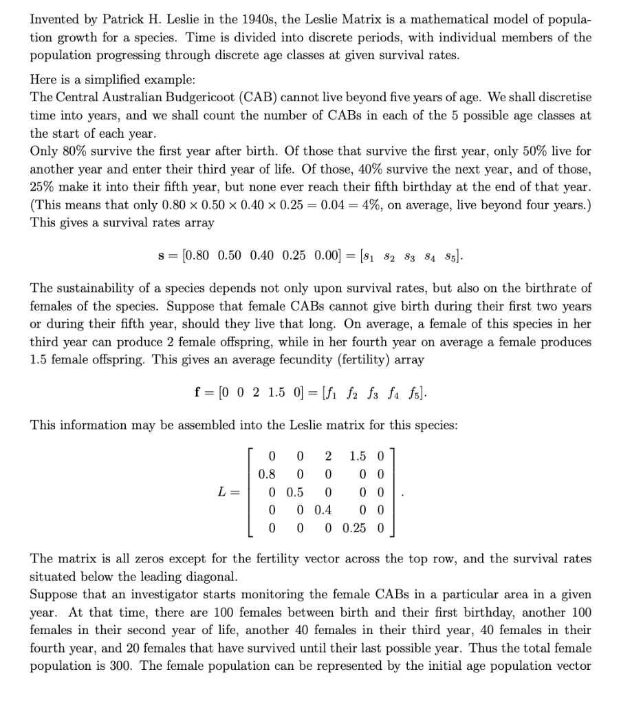 Please read the information , then answer the | Chegg.com