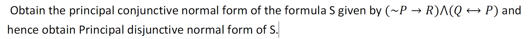 Solved Obtain the principal conjunctive normal form of the | Chegg.com