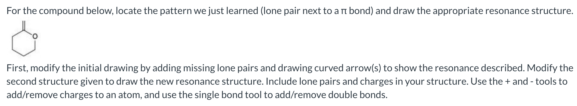 Solved For the compound below, locate the pattern we just | Chegg.com