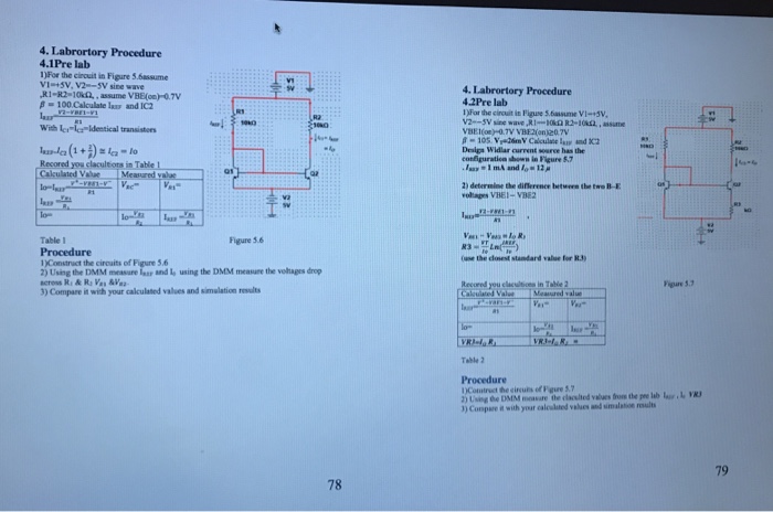 Solved Experiment 5: Widlar& simple Current Sources and | Chegg.com