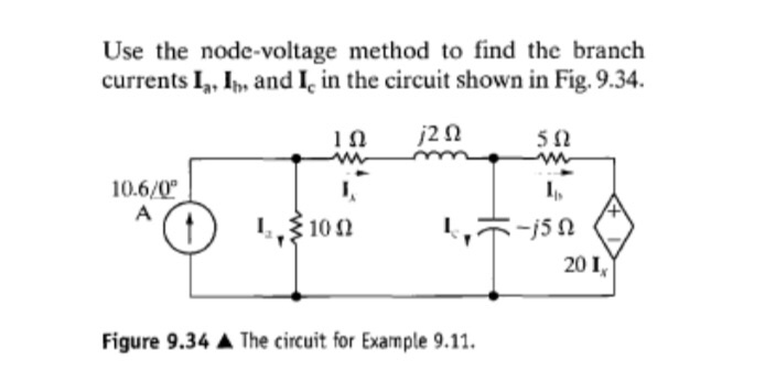 Solved Use the node-voltage method to find the branch | Chegg.com