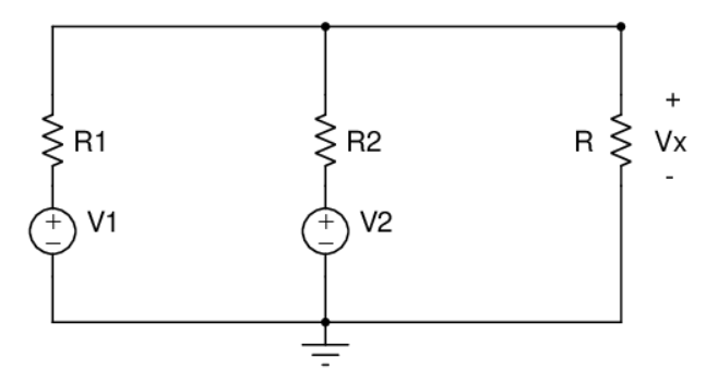 Solved Implement Vx = 0.35 V1 + 0.45 V2 using the given | Chegg.com