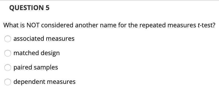 Solved 8. The repeated measure t test has a very | Chegg.com