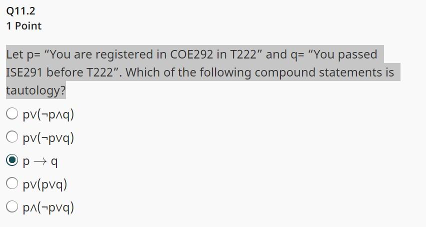 Solved ISE291 before T222". Which of the following compound | Chegg.com
