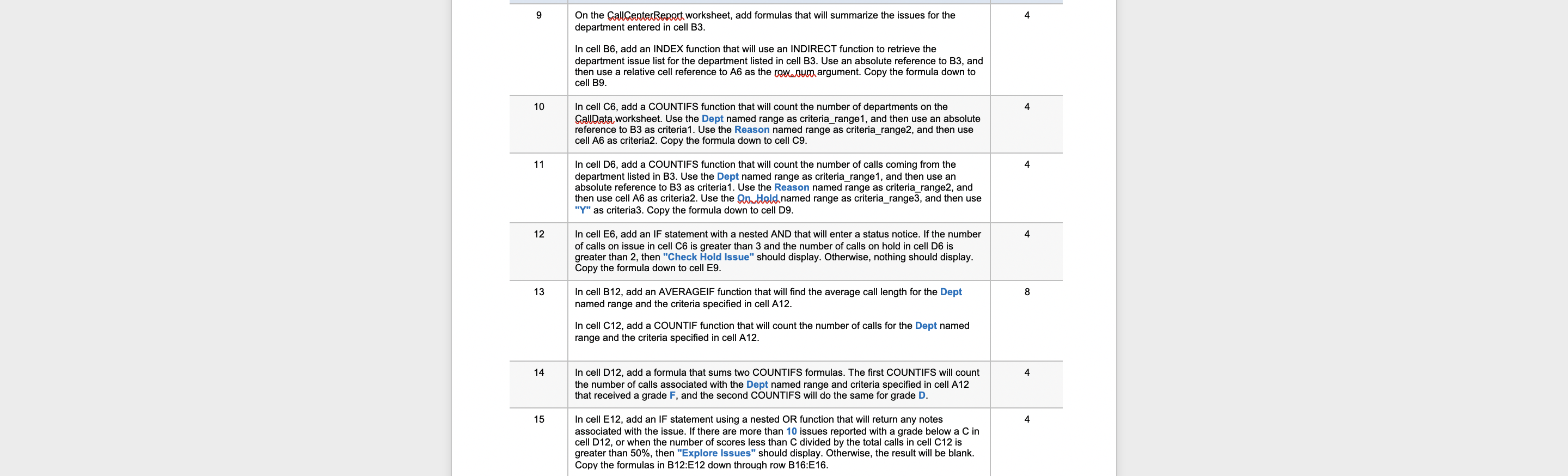 9 On the CallCenterReno worksheet, add formulas that | Chegg.com