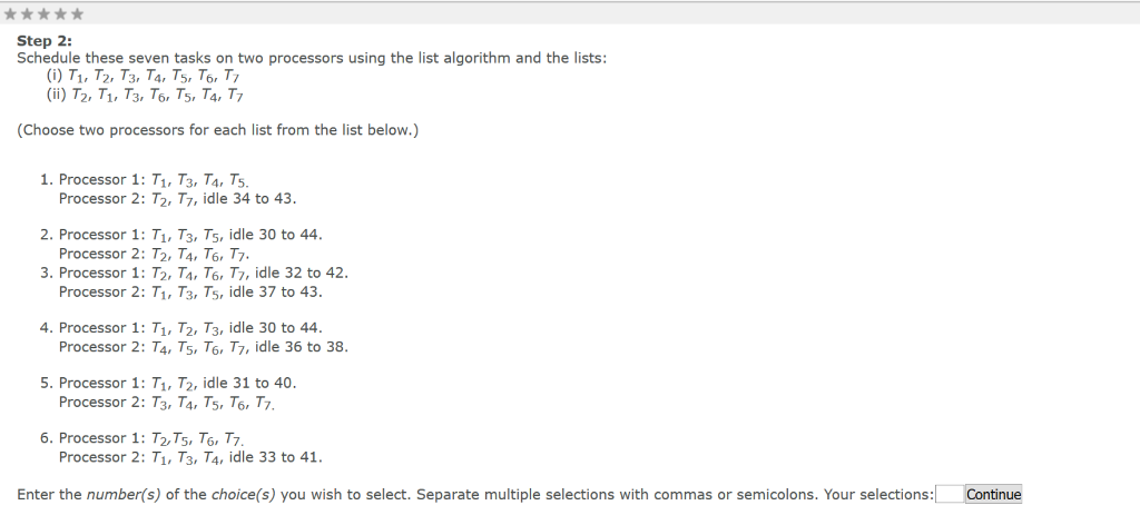 Solved 2. Step 1: Consider the following order-requirement | Chegg.com