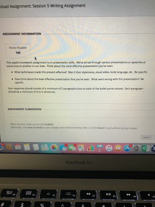Solved load Assignment: Session 5 Writing Assignment | Chegg.com