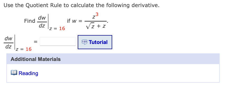 Solved Use the Quotient Rule to calculate the following | Chegg.com
