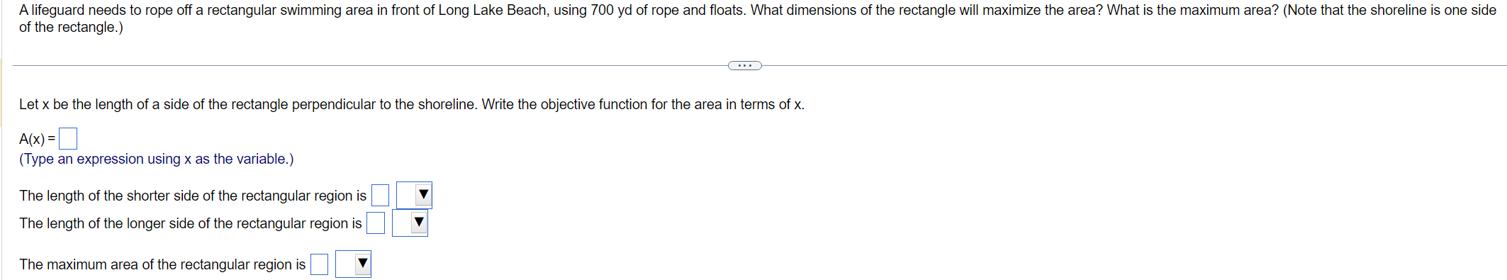 Solved of the rectangle.) Let x be the length of a side of | Chegg.com