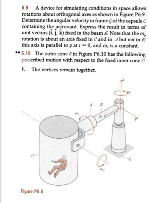 Solved 6.9 A device for simulating conditions in space | Chegg.com